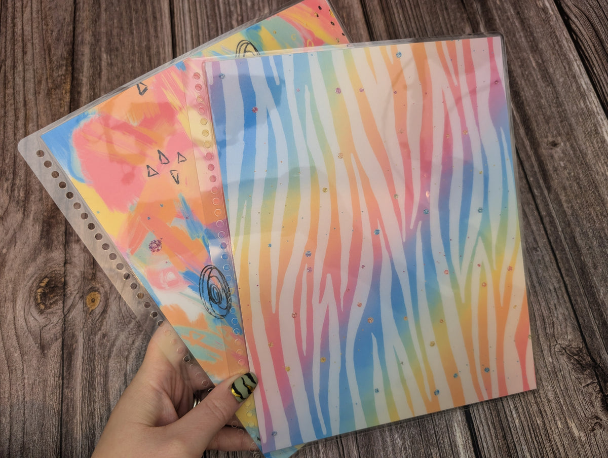 Rainbow Zebra | 7x9 Functional Flexi Planner – Tilly Journals