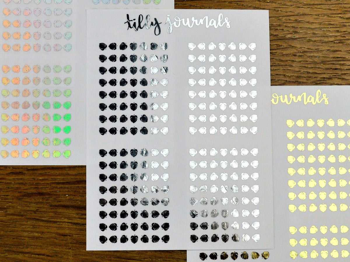 Monstera Leaves | Header Overlay Stickers – Tilly Journals