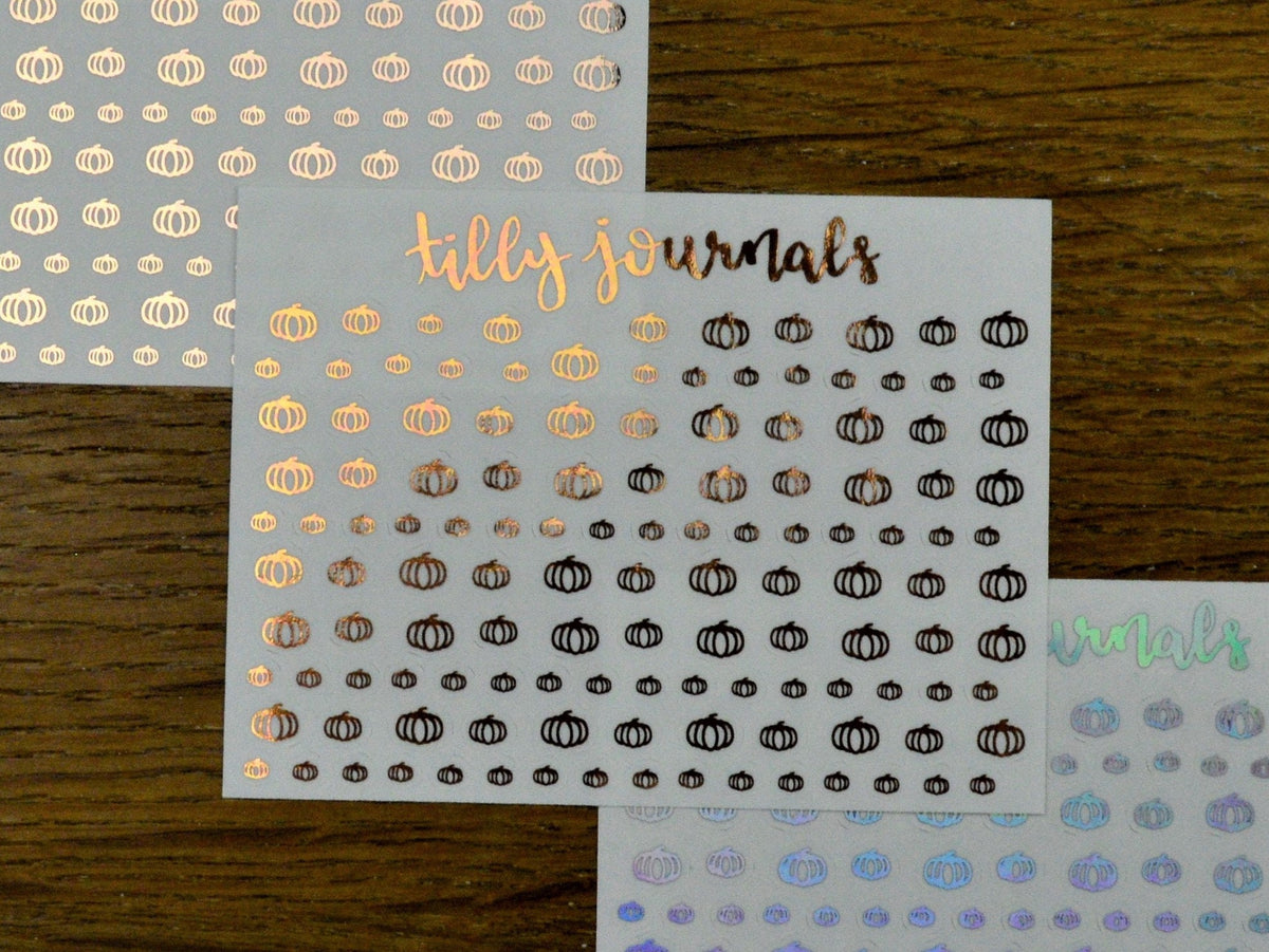 Pumpkins | Tinies Overlay Stickers – Tilly Journals